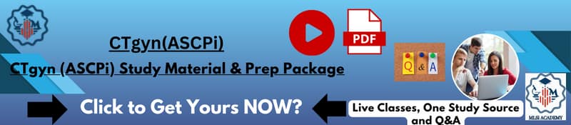 CTgyn ASCPi Gynecologic Cytologist (Certification & Exam Prep)