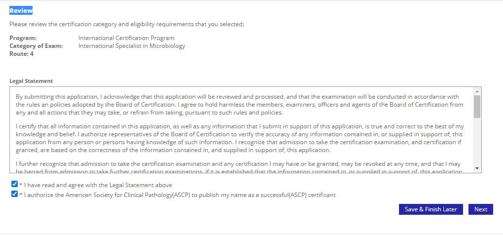ASCP (BOC) Exam Application Online, Step By Step Tutorial?